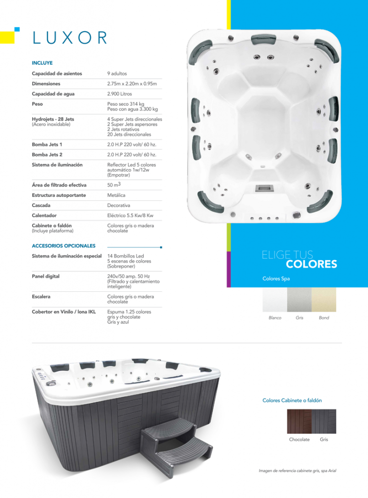 Jacuzzi Luxor - Piscinas y Equipos